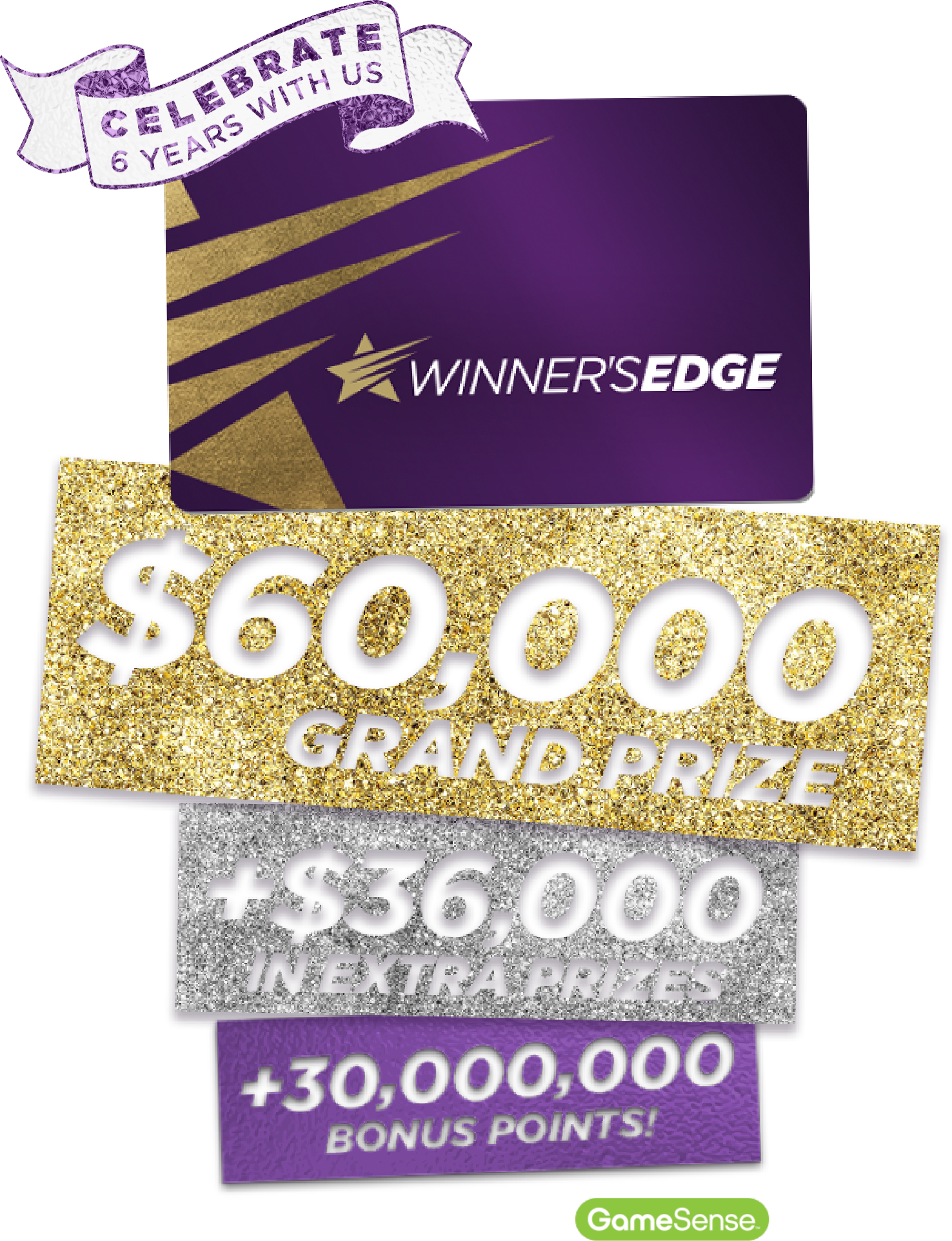 Sign Up for Winner's Edge | Celebrate 6 Years with $96k in Prizes!